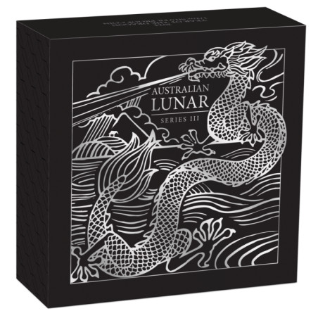 Stříbrná mince 1/2 Oz Lunar Series III Year of the Dragon 2024 Proof