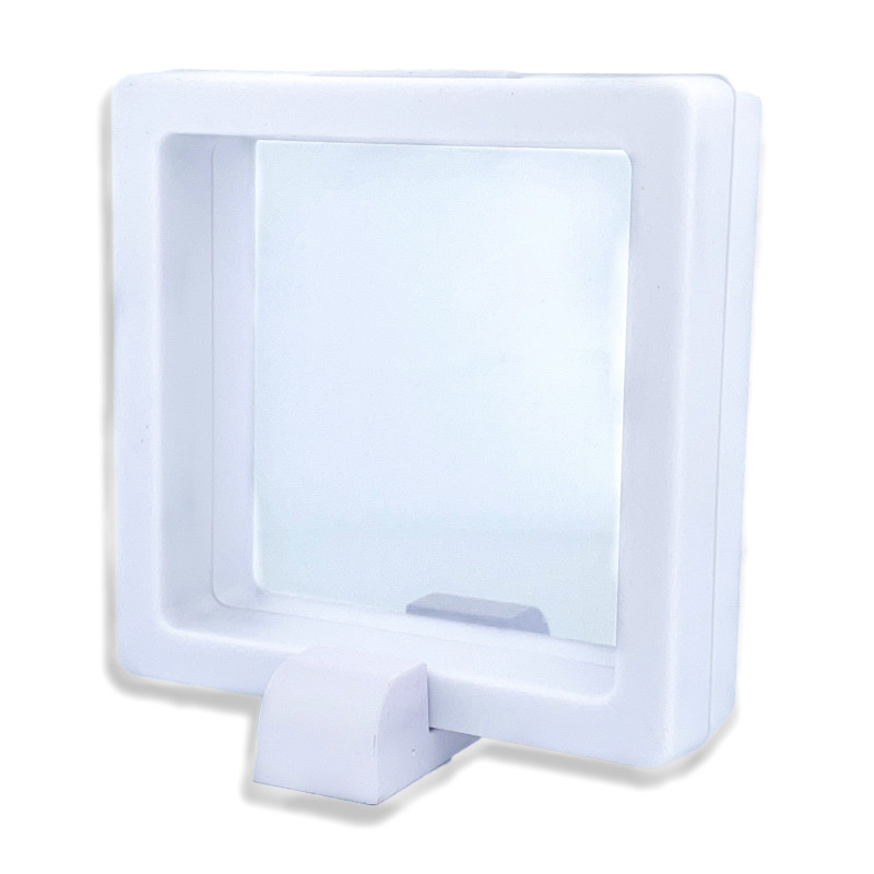 Rámeček na minci 3D box 70 mm bílá – elegantní ochrana a prezentace