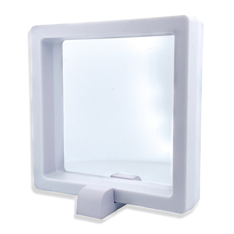 Rámeček na minci 3D box 90 mm bílá – elegantní ochrana a prezentace