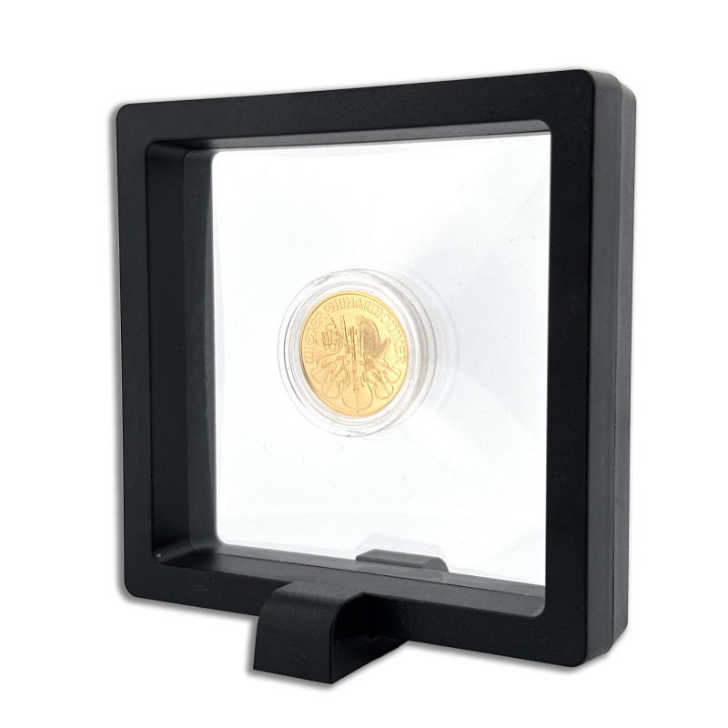 Rámeček na minci 3D box 90 mm černá – elegantní ochrana a prezentace