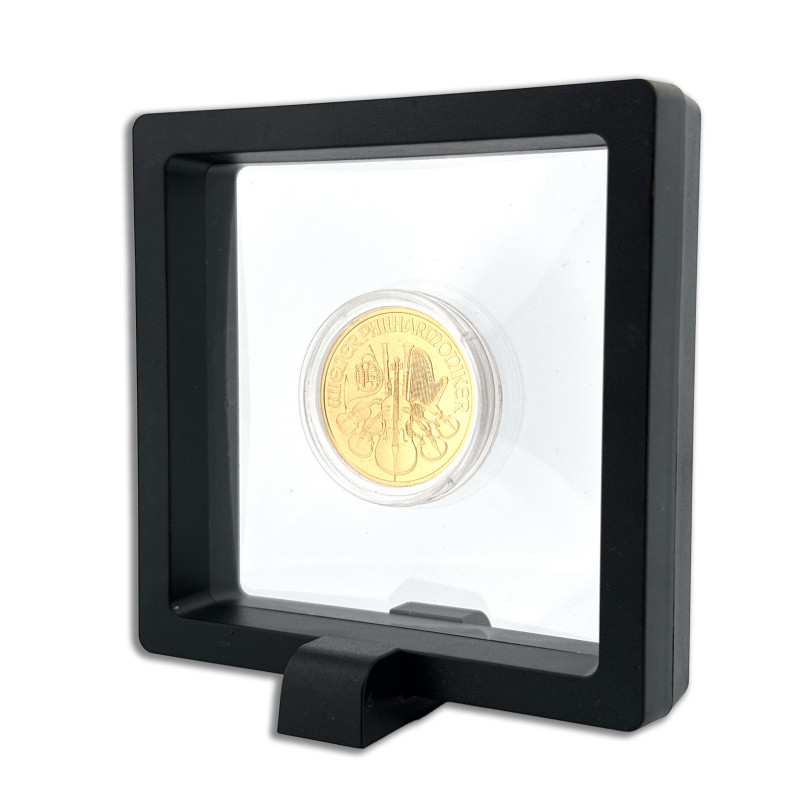 Rámeček na minci 3D box 90 mm černá – elegantní ochrana a prezentace