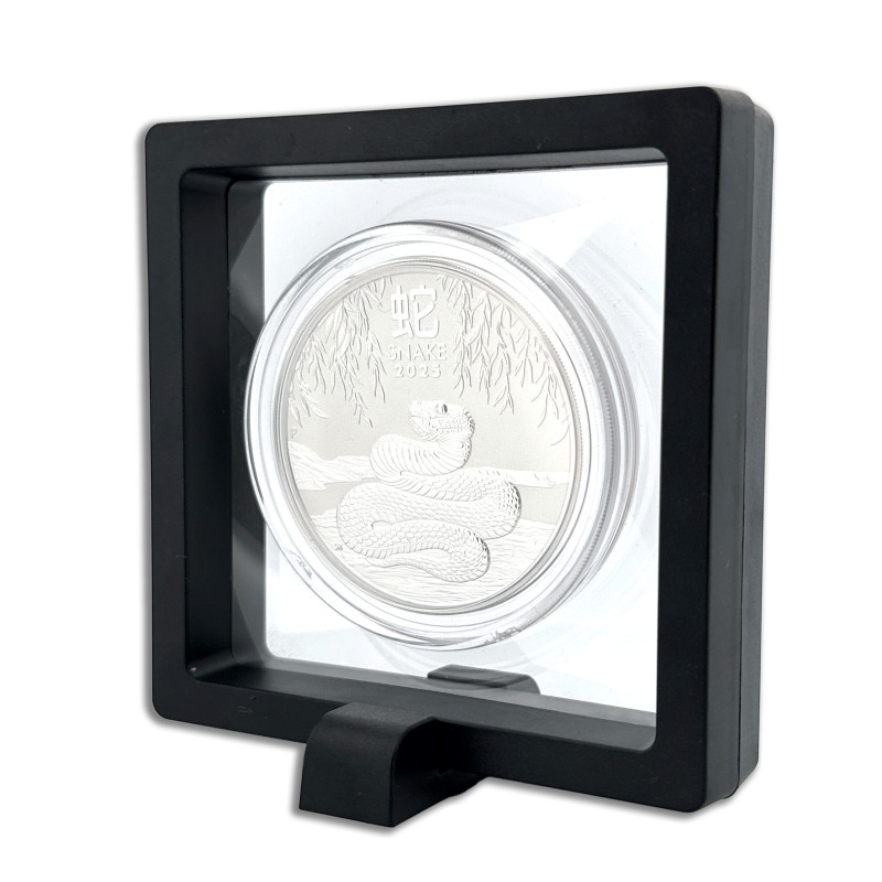 Rámeček na minci 3D box 90 mm černá – elegantní ochrana a prezentace