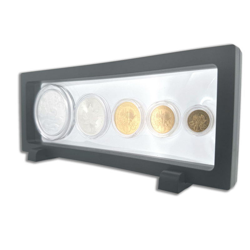 Rámeček na minci 3D box 230 mm černá – elegantní ochrana a prezentace